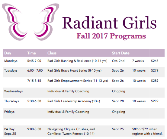 Serenity Valley Radiant Girls Wellness Camp in Burlington, Ontario 905 ...